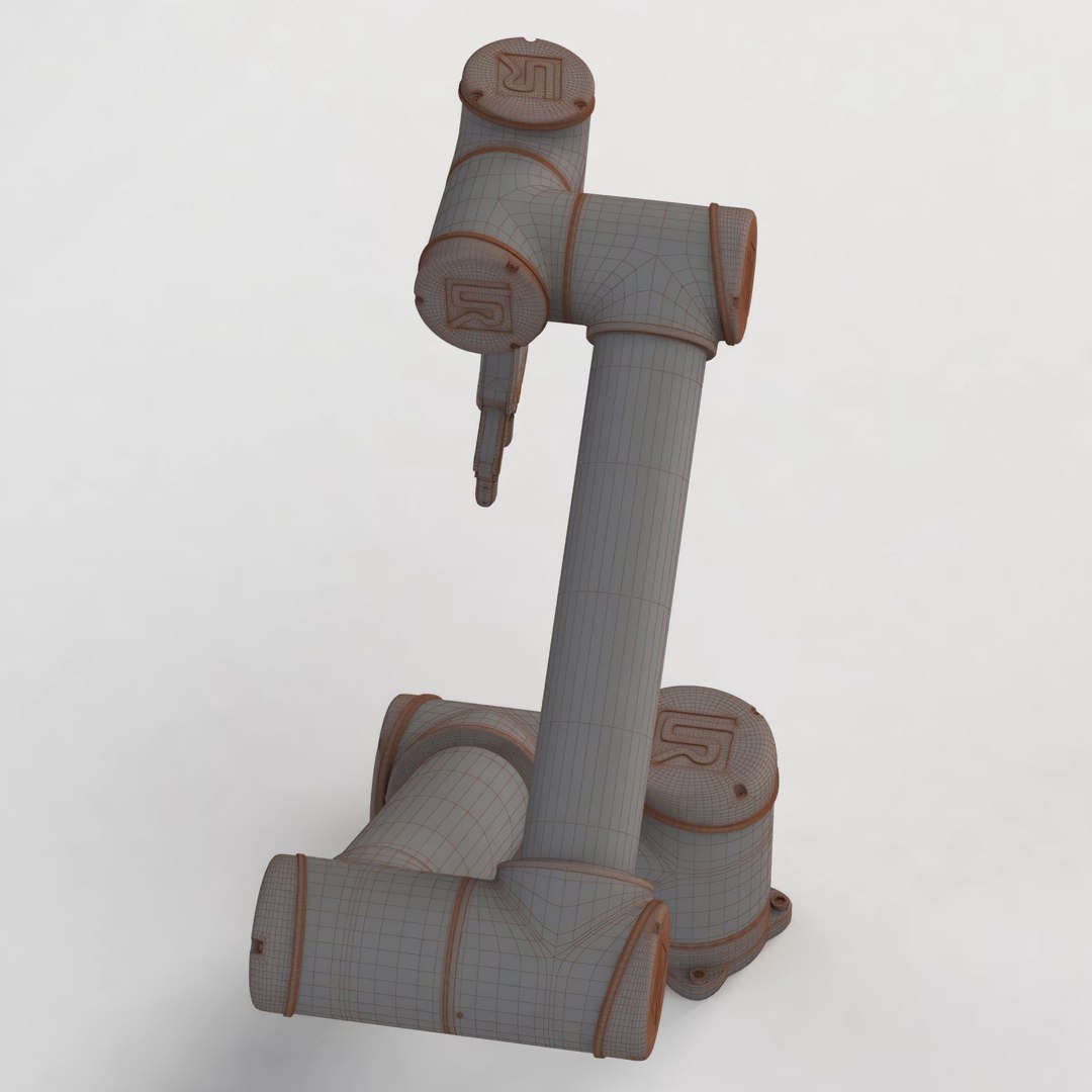 3D UR10 With OnRobot RG2 Flexible Collaborative Gripper Model ...