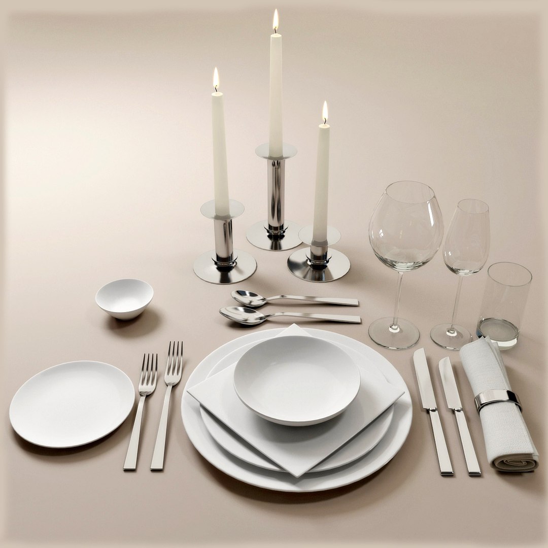 3D Tableware Model - TurboSquid 1207445