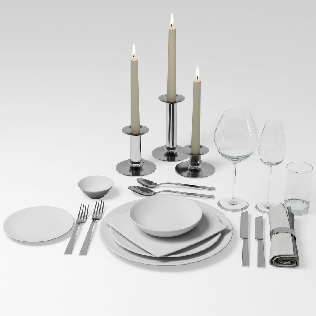 3D Tableware Model - TurboSquid 1207445
