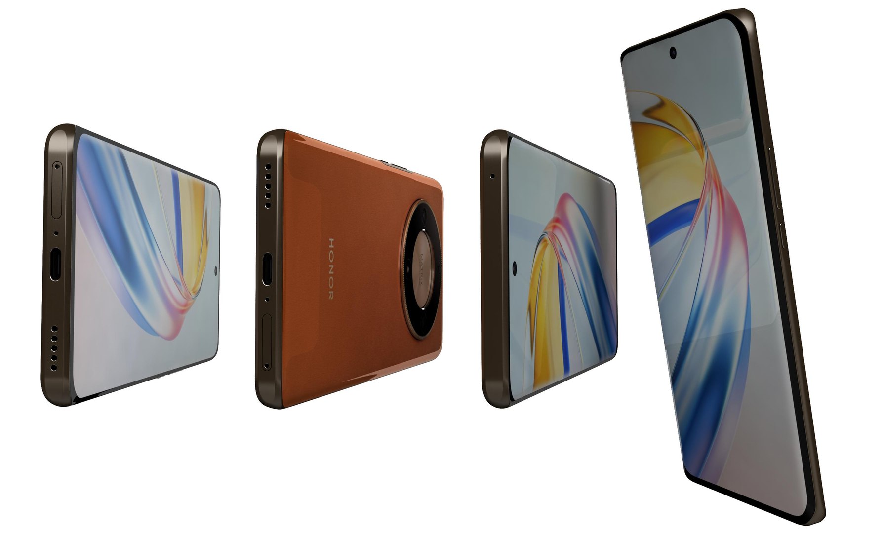 3D Model Honor X9b Sunrise Orange - TurboSquid 2147223