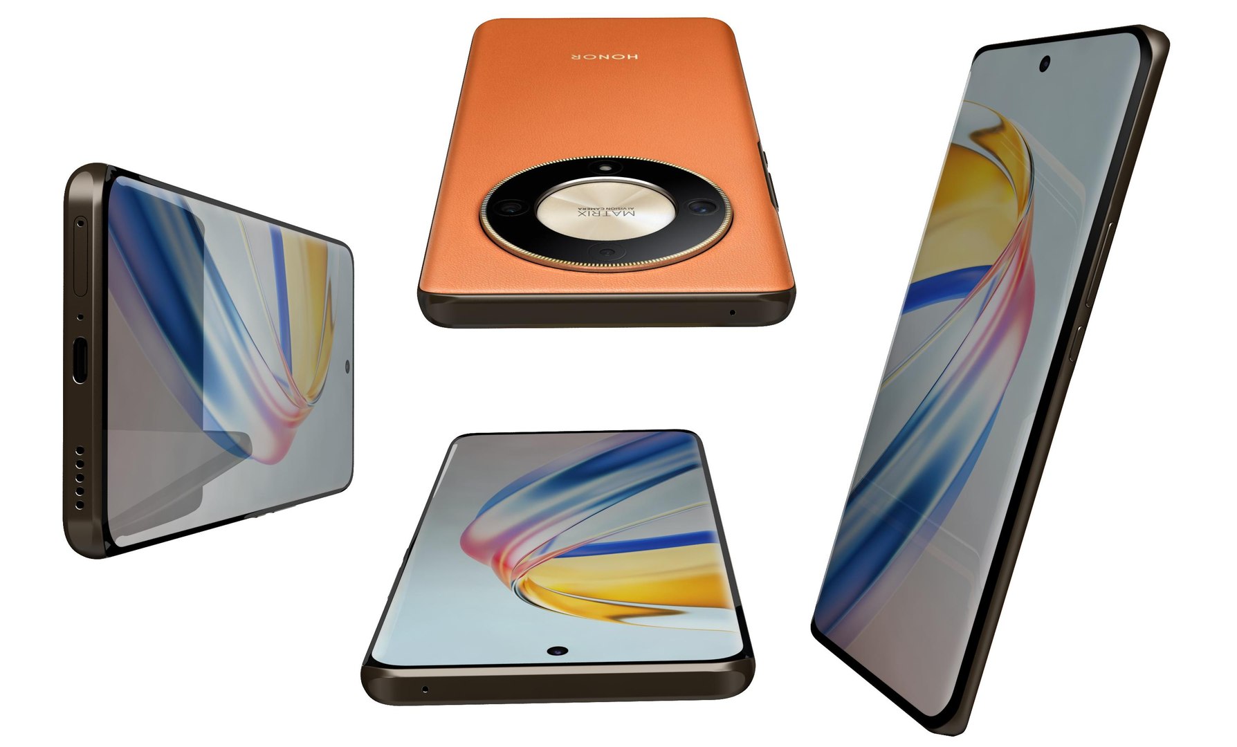 3D Model Honor X9b Sunrise Orange - TurboSquid 2147223