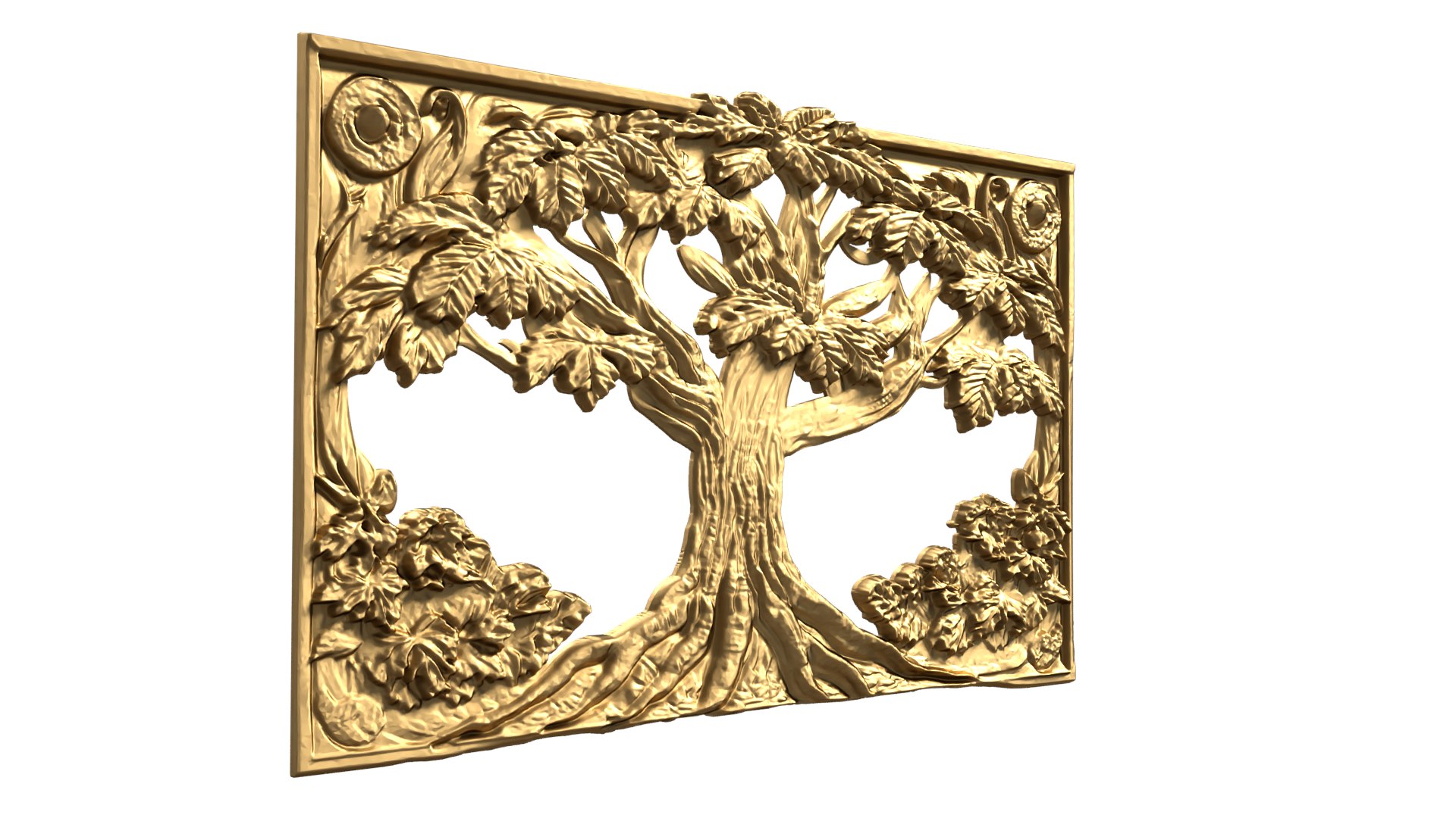 3D Decor Set Tree Wall Mural 51 - TurboSquid 2257902