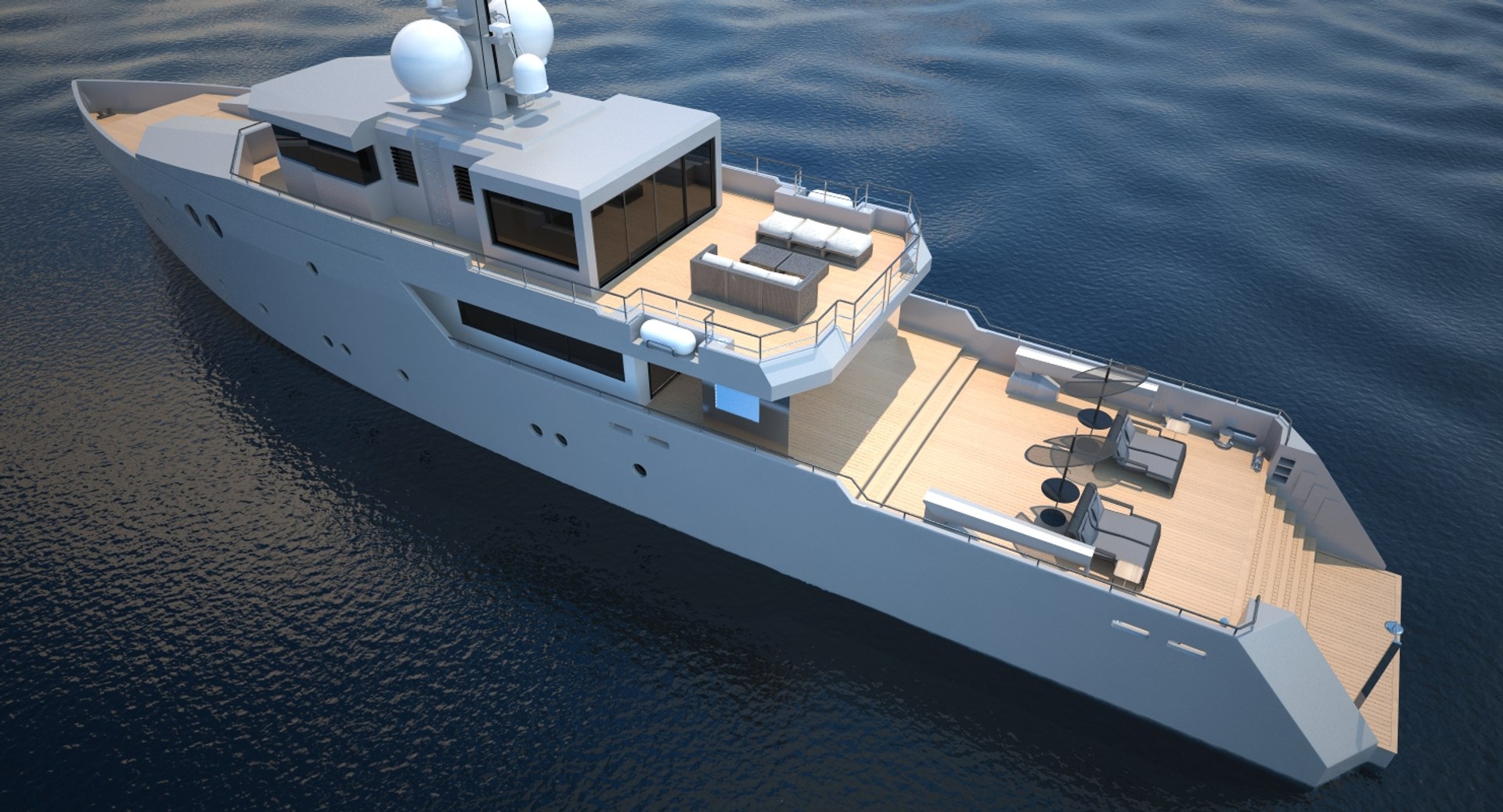 39 Meter Motor Yacht 3d Model