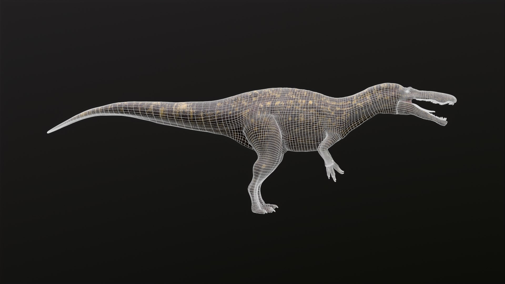 3D Dinosaur - Suchomimus Tenerensis Low-poly 3D Model Model ...