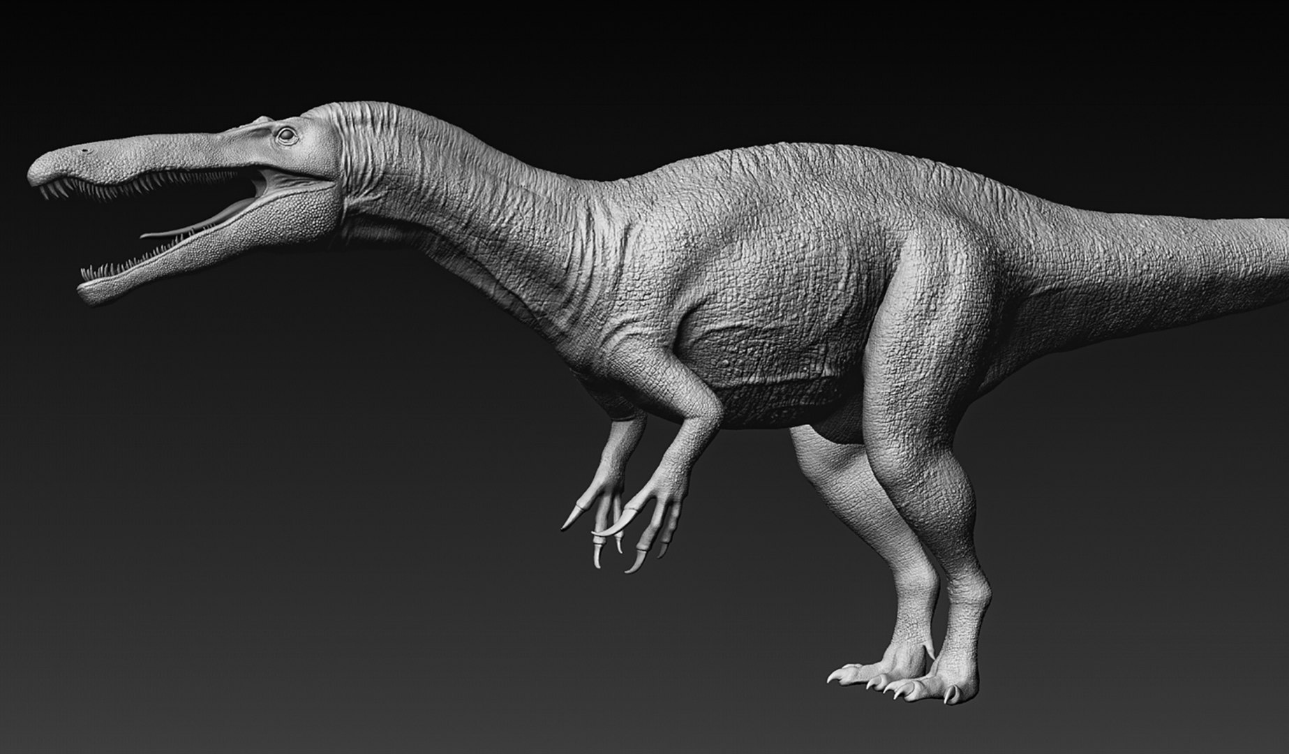 3D Dinosaur - Suchomimus Tenerensis Low-poly 3D Model Model ...