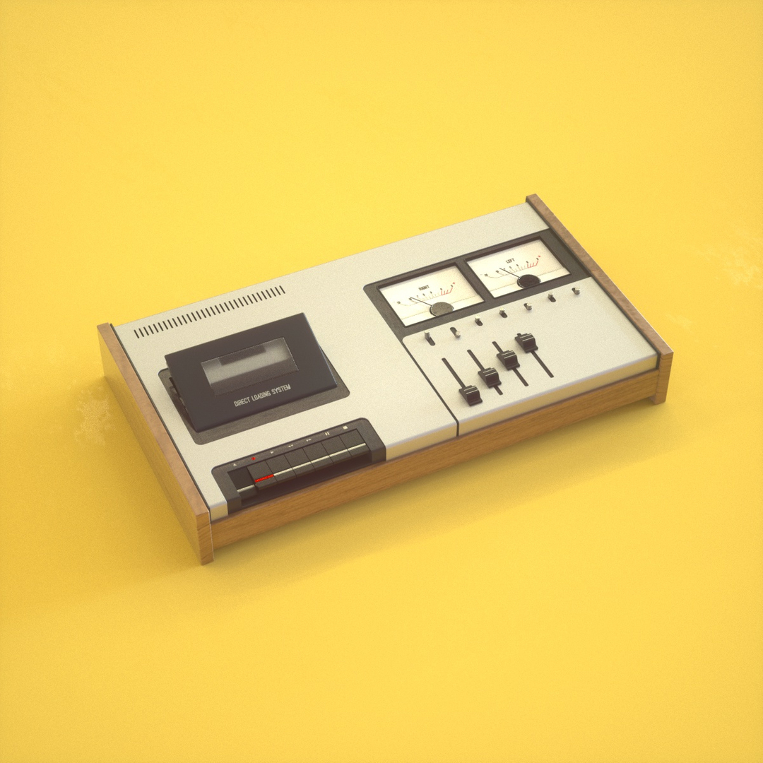Retro Music 3d Model