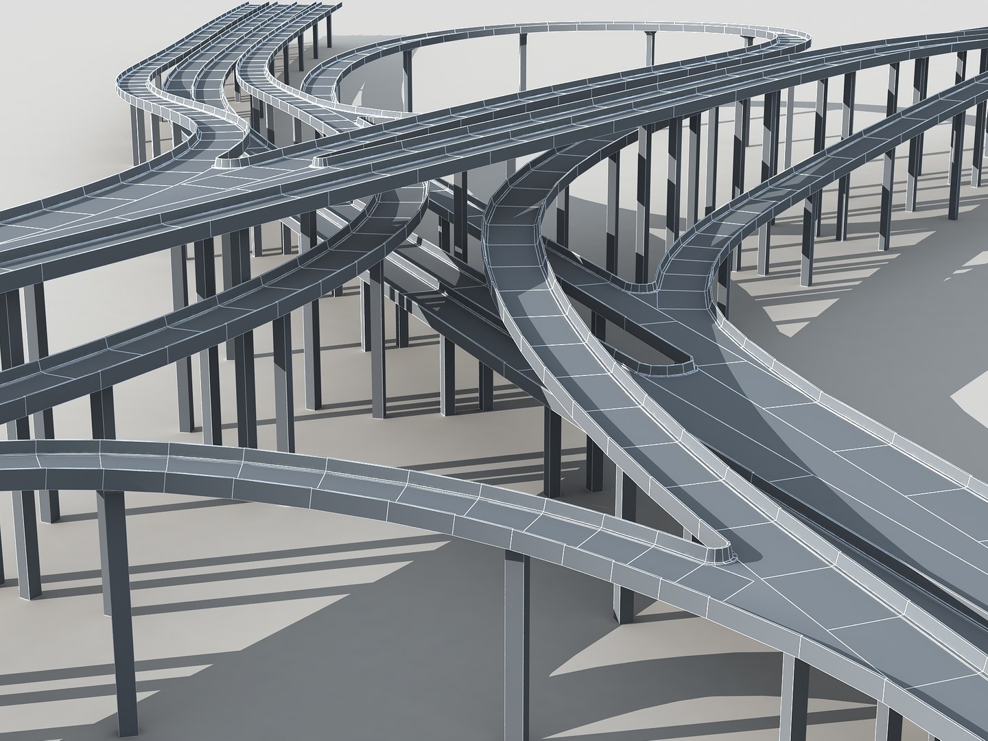3D flyover highway - TurboSquid 1403304