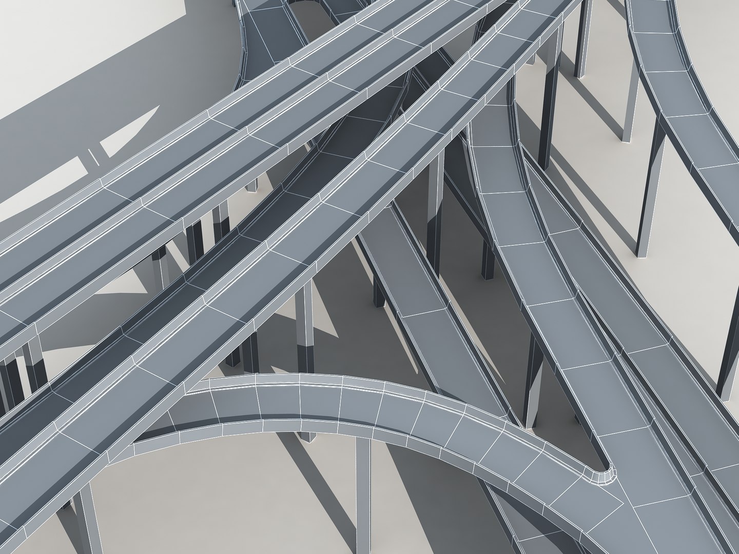 3D flyover highway - TurboSquid 1403304
