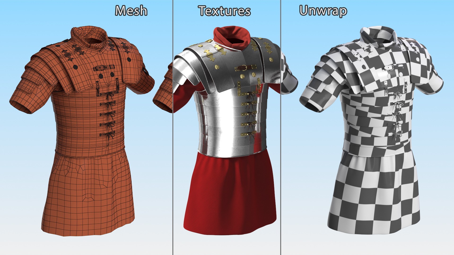 Roman Legionnaire Lorica Waist Armor 3D Model - TurboSquid 1942337