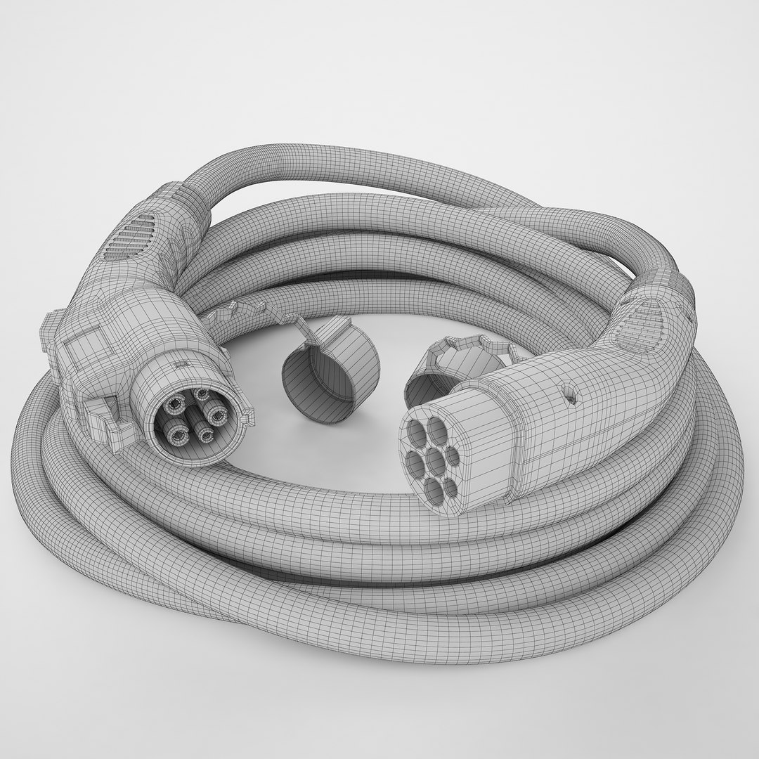 3D Ev Charging Plug Model - TurboSquid 1706361