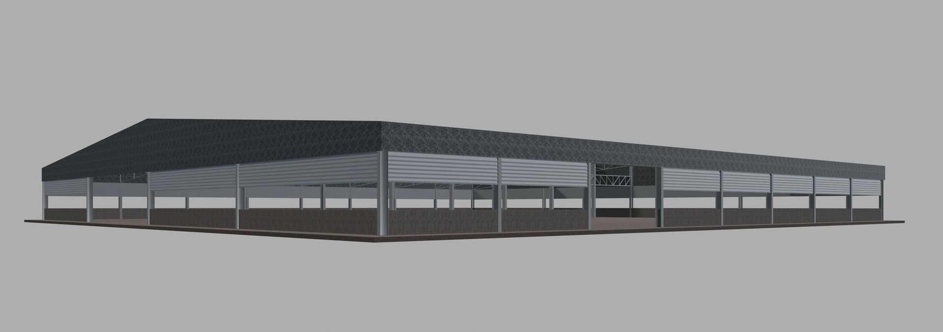 3D Warehouse In Square Plan Model - TurboSquid 2008037