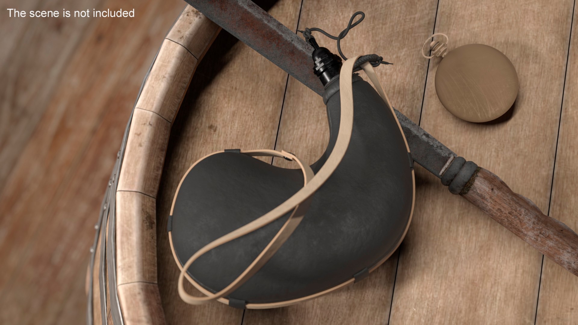 3D Wineskin JB Curved Classic Black Model - TurboSquid 2189665