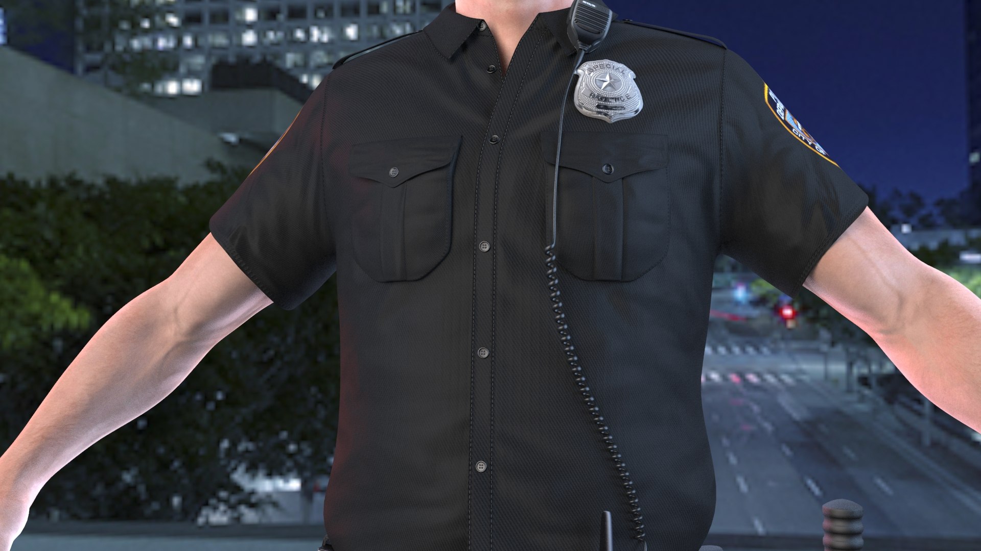 Police Officer 2020 Pbr Model - TurboSquid 1571102