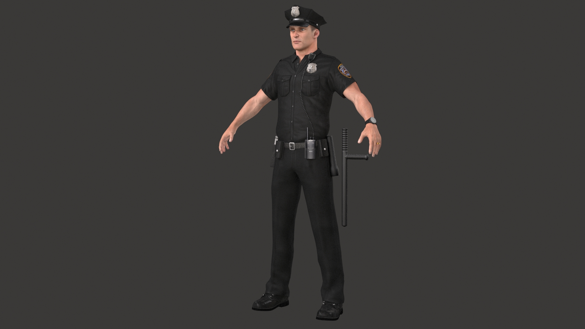 Police officer 2020 pbr model - TurboSquid 1571102
