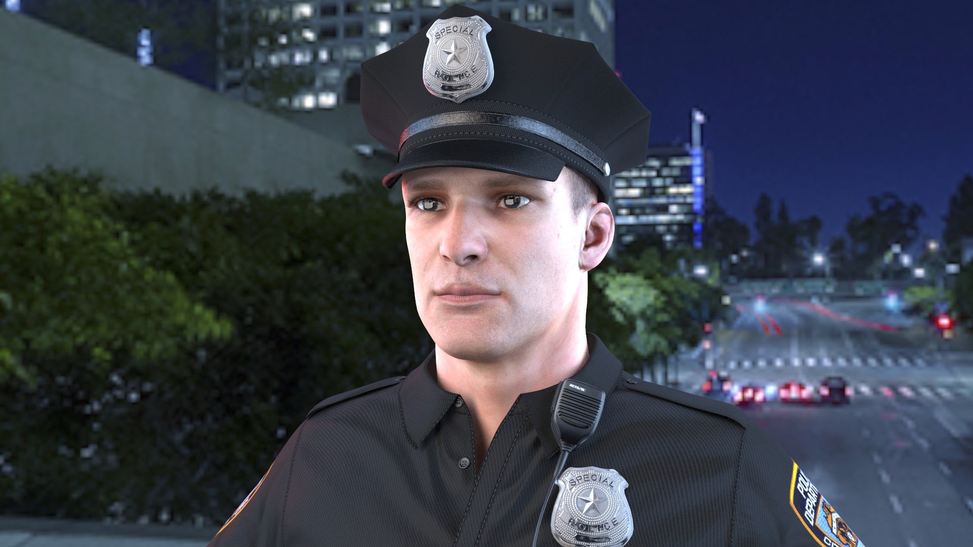 Police Officer 2020 Pbr Model - TurboSquid 1571102
