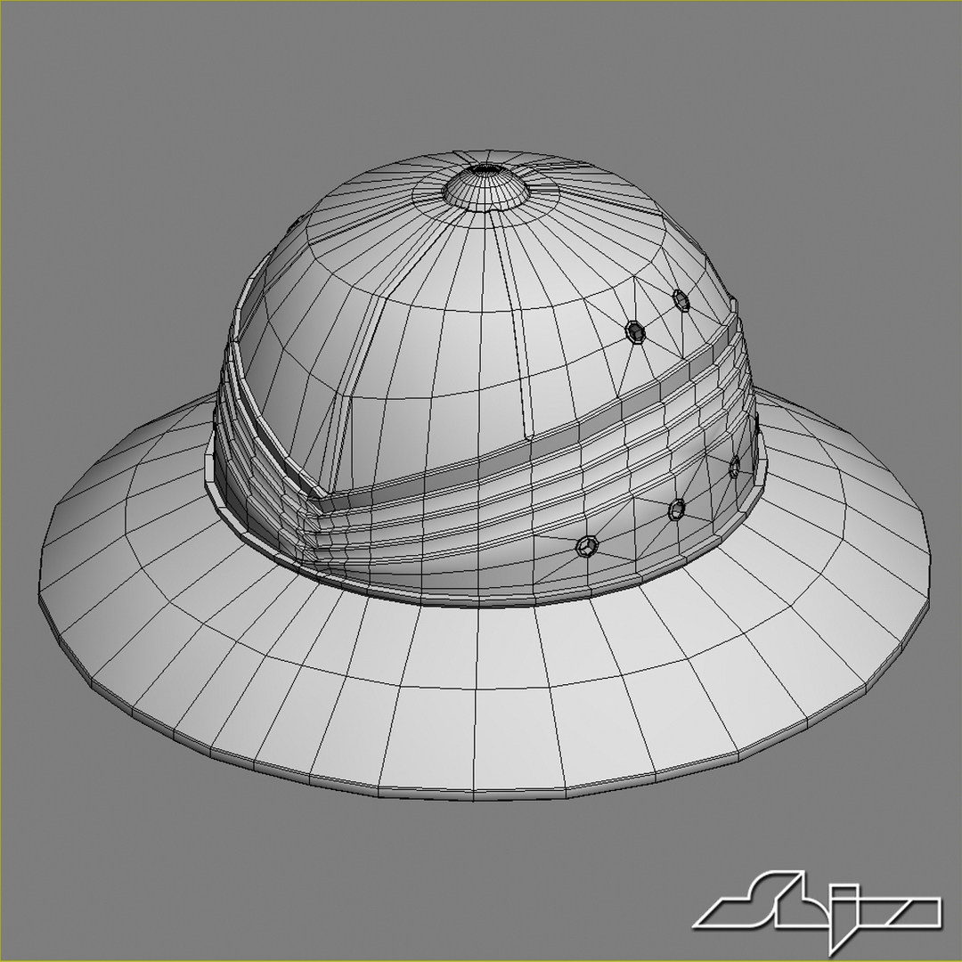 pith helmet 3d model