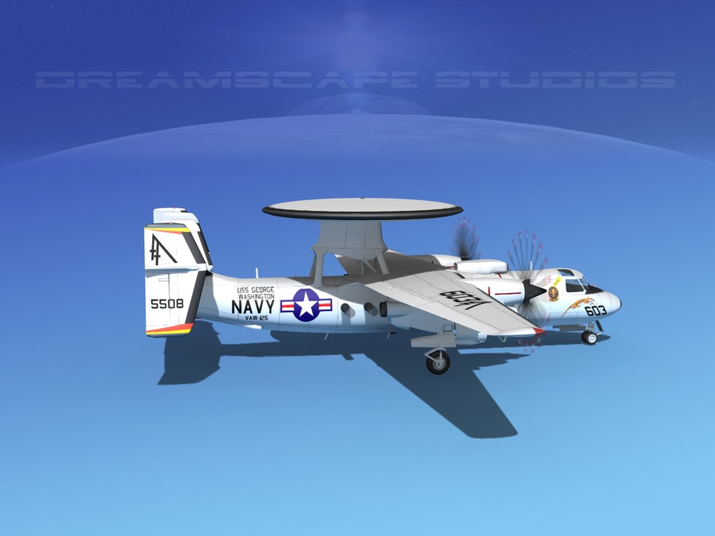 Grumman E-2c Hawkeye 3ds