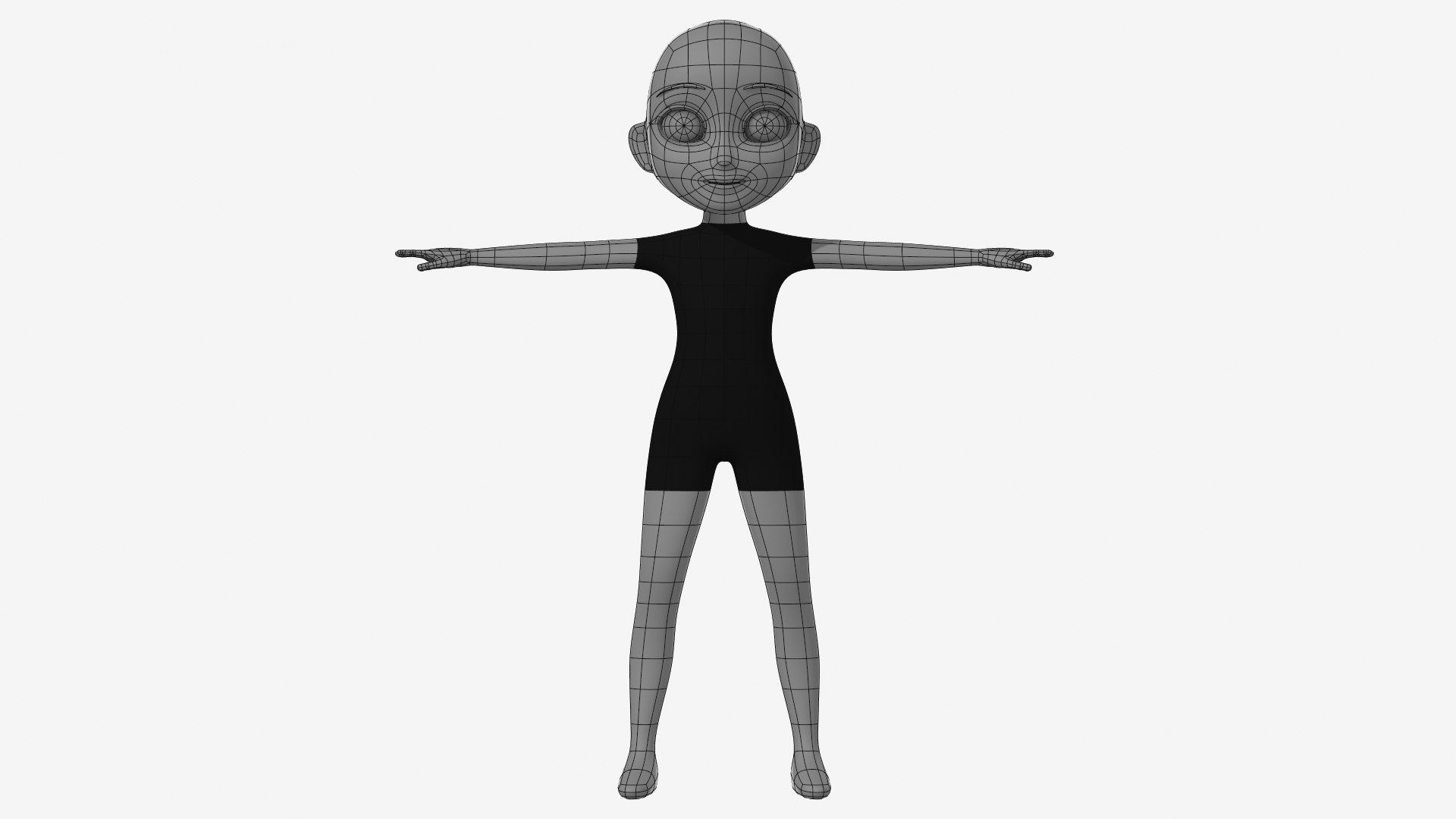 3D base character girl - TurboSquid 1292838