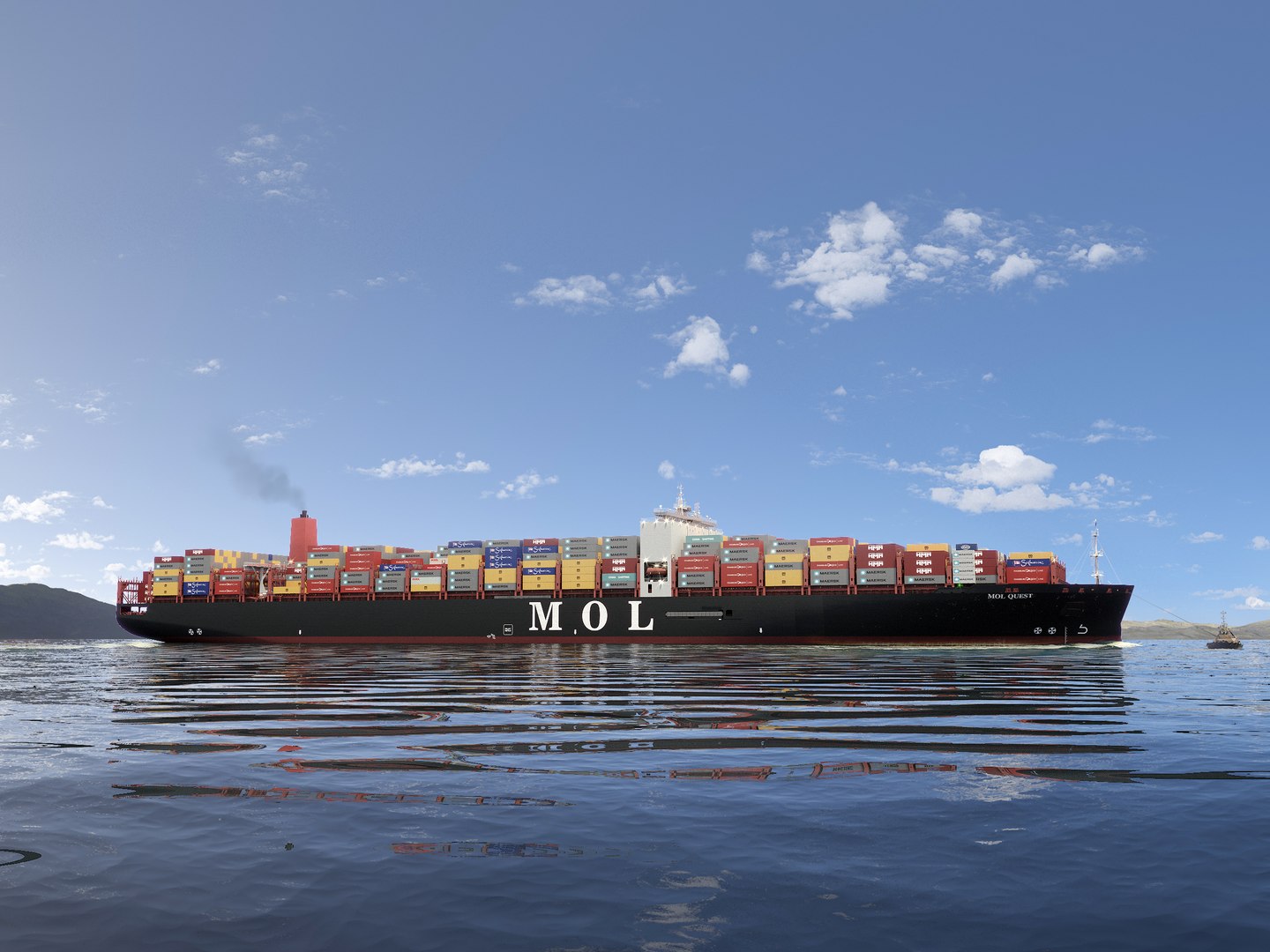 3D MOL Container Ship Quest - TurboSquid 1971353