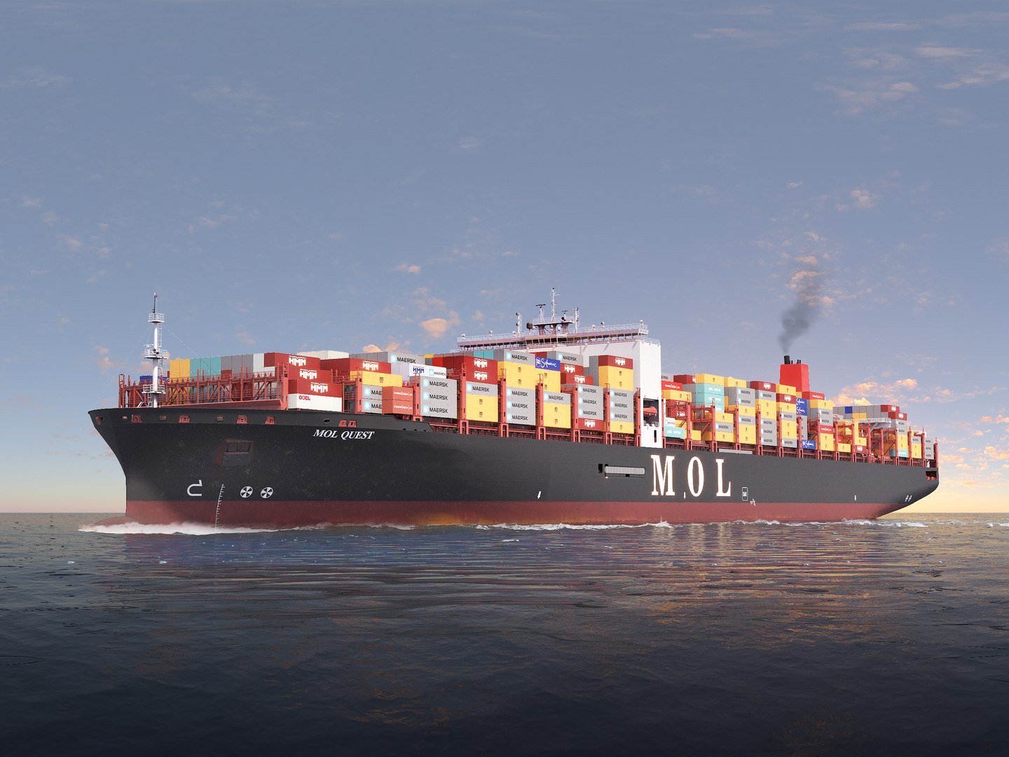 3D MOL Container Ship Quest - TurboSquid 1971353