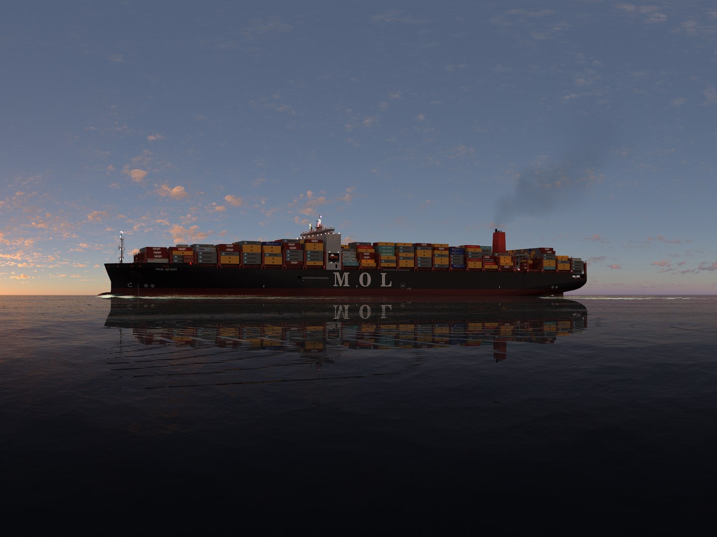 3D MOL Container Ship Quest - TurboSquid 1971353