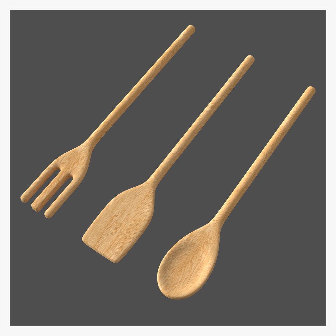 Wooden Spoons 3D Model - TurboSquid 2014899