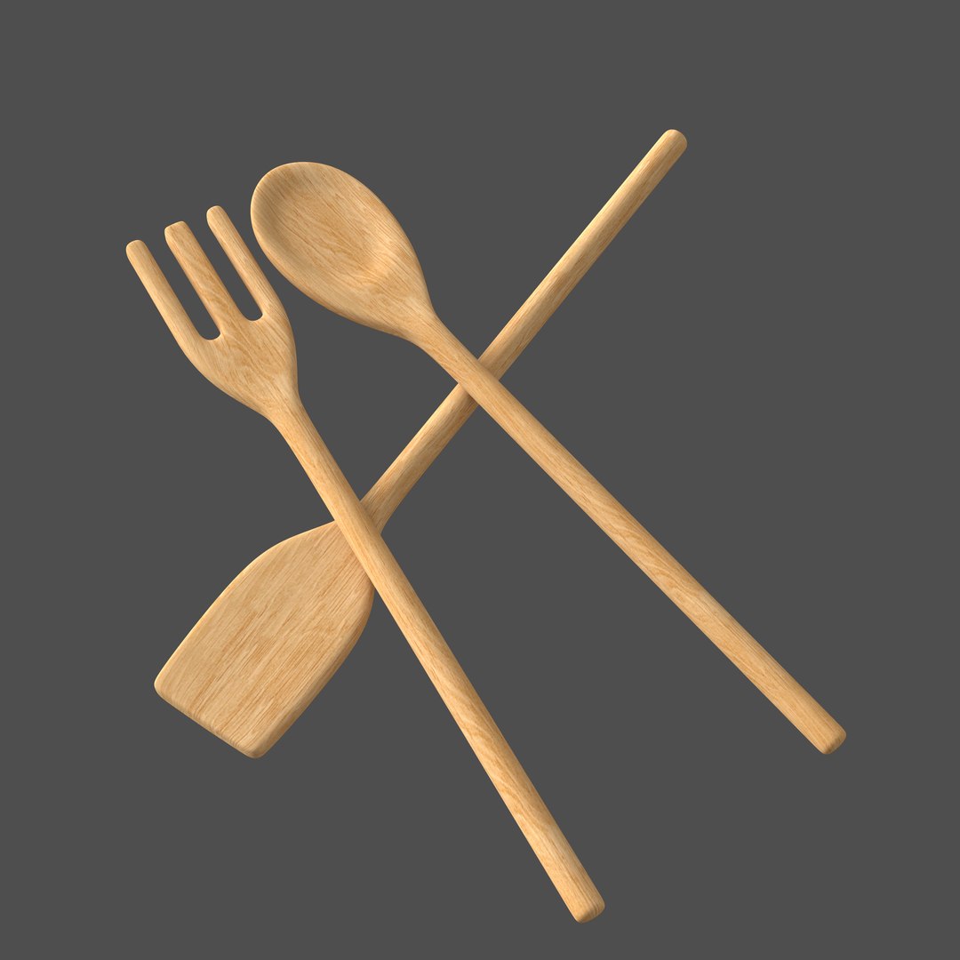 Wooden Spoons 3D Model - TurboSquid 2014899