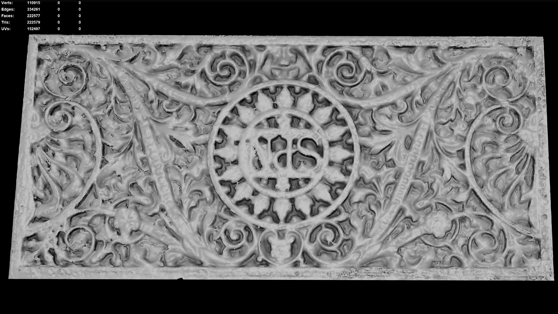 3D Ornament Grate Floor Church Panel Photogrammetry - TurboSquid 2300940