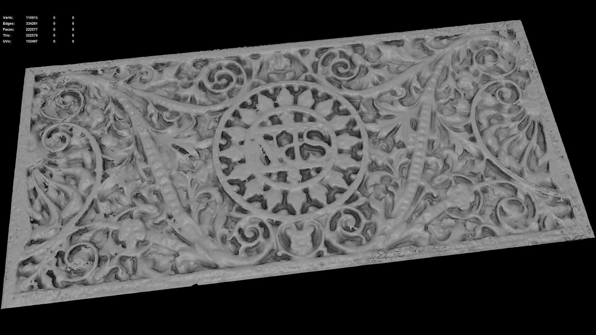 3D Ornament Grate Floor Church Panel Photogrammetry - TurboSquid 2300940