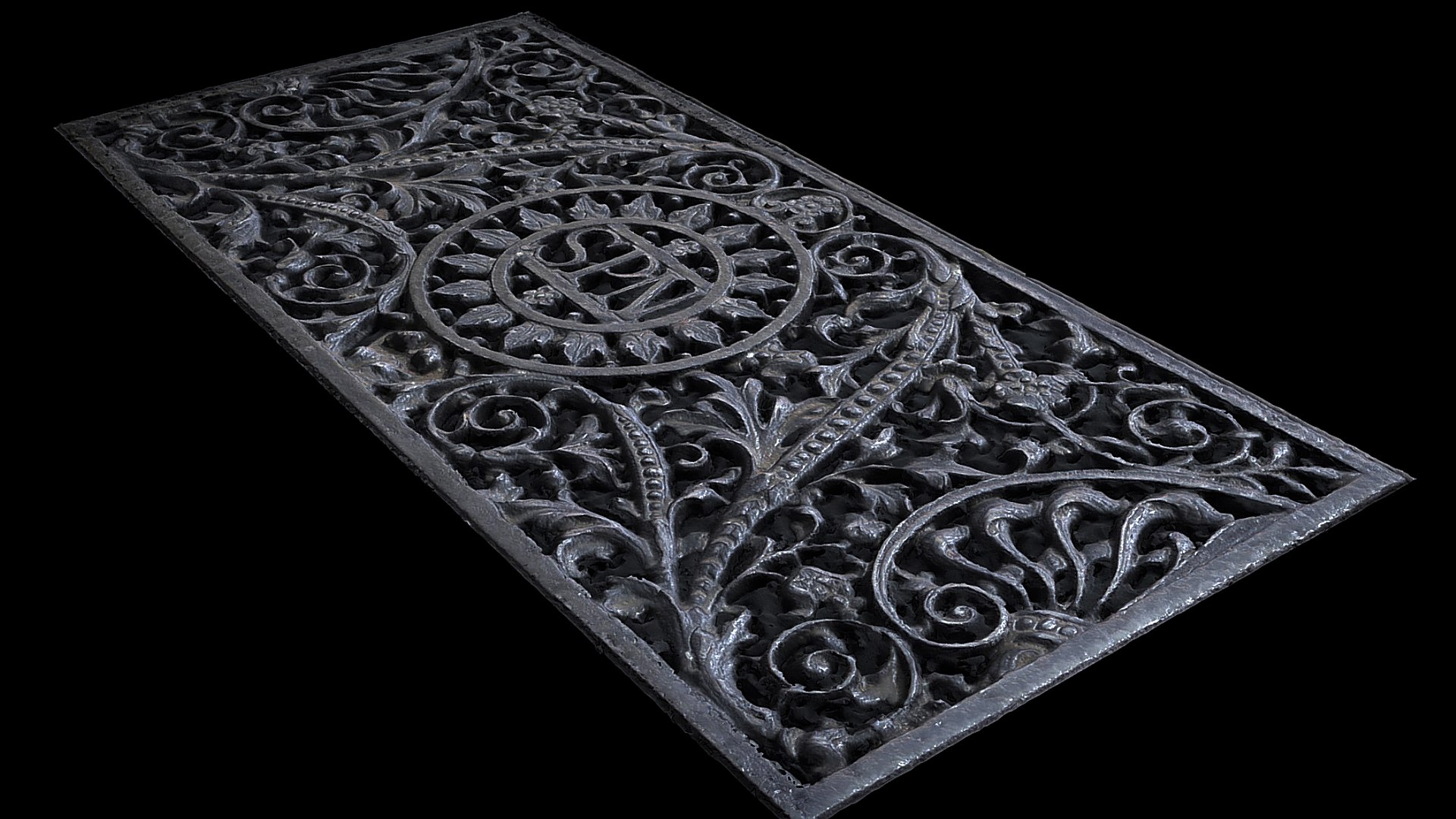 3D Ornament Grate Floor Church Panel Photogrammetry - TurboSquid 2300940