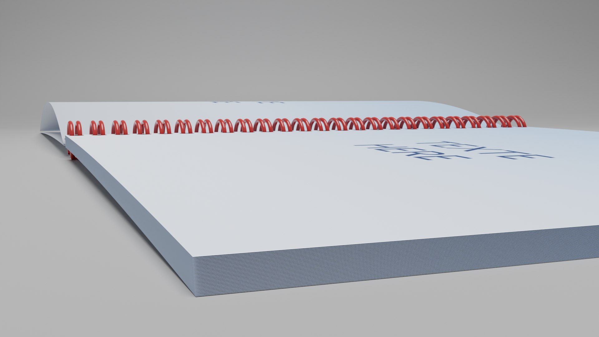 Spiral Bound Booklet 3D Model - TurboSquid 2025893