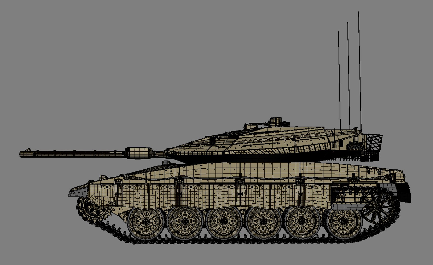 Merkava 4 3d Model