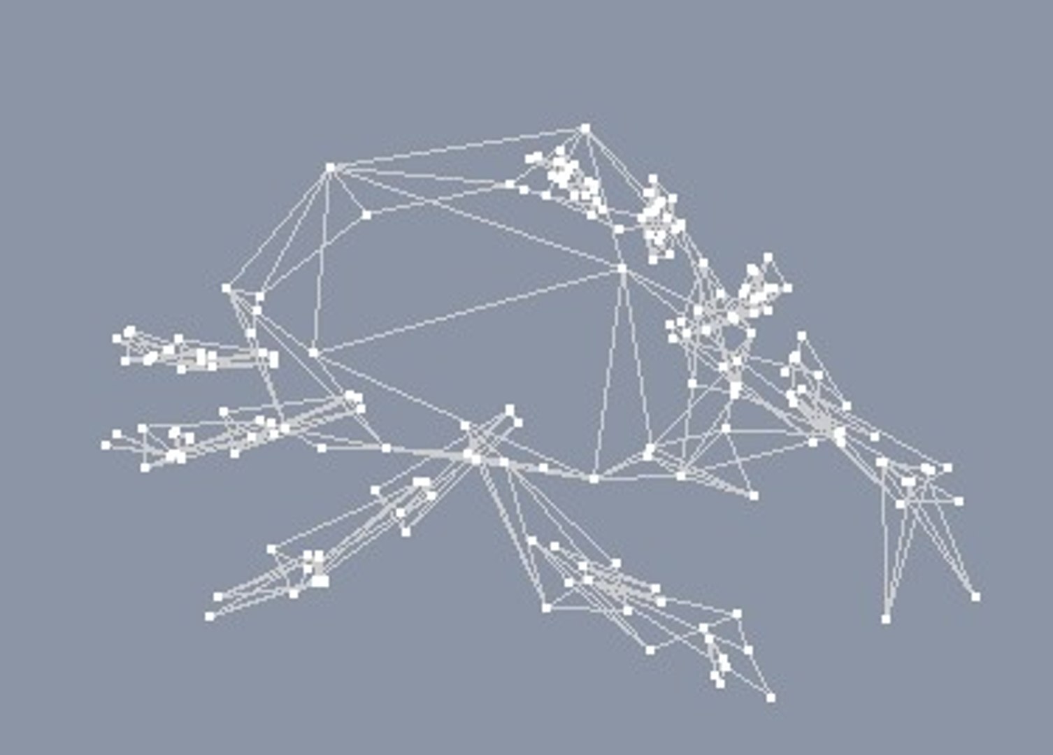 3d Crab Polys Model