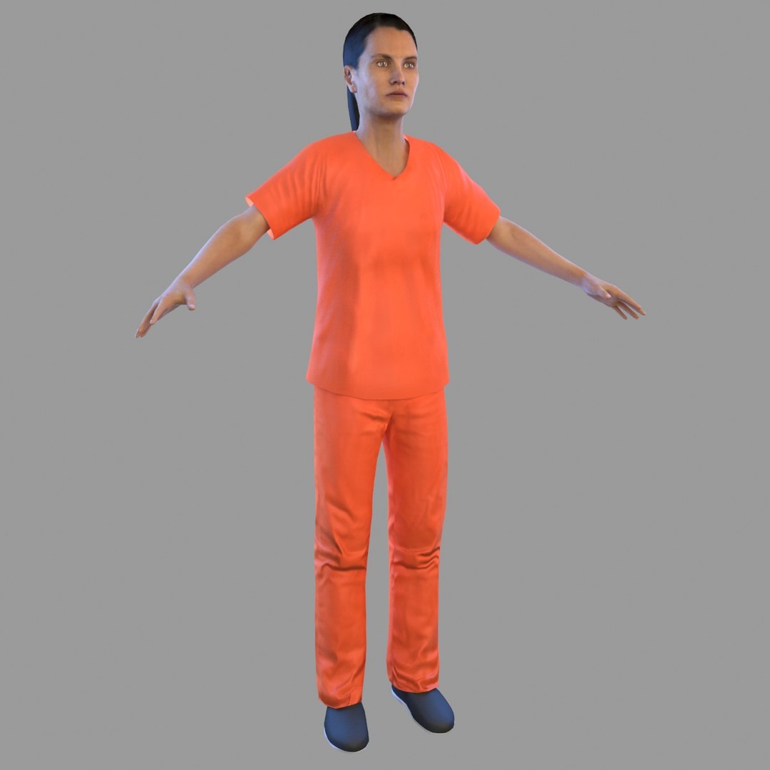 3D model female prisoner - TurboSquid 1469438