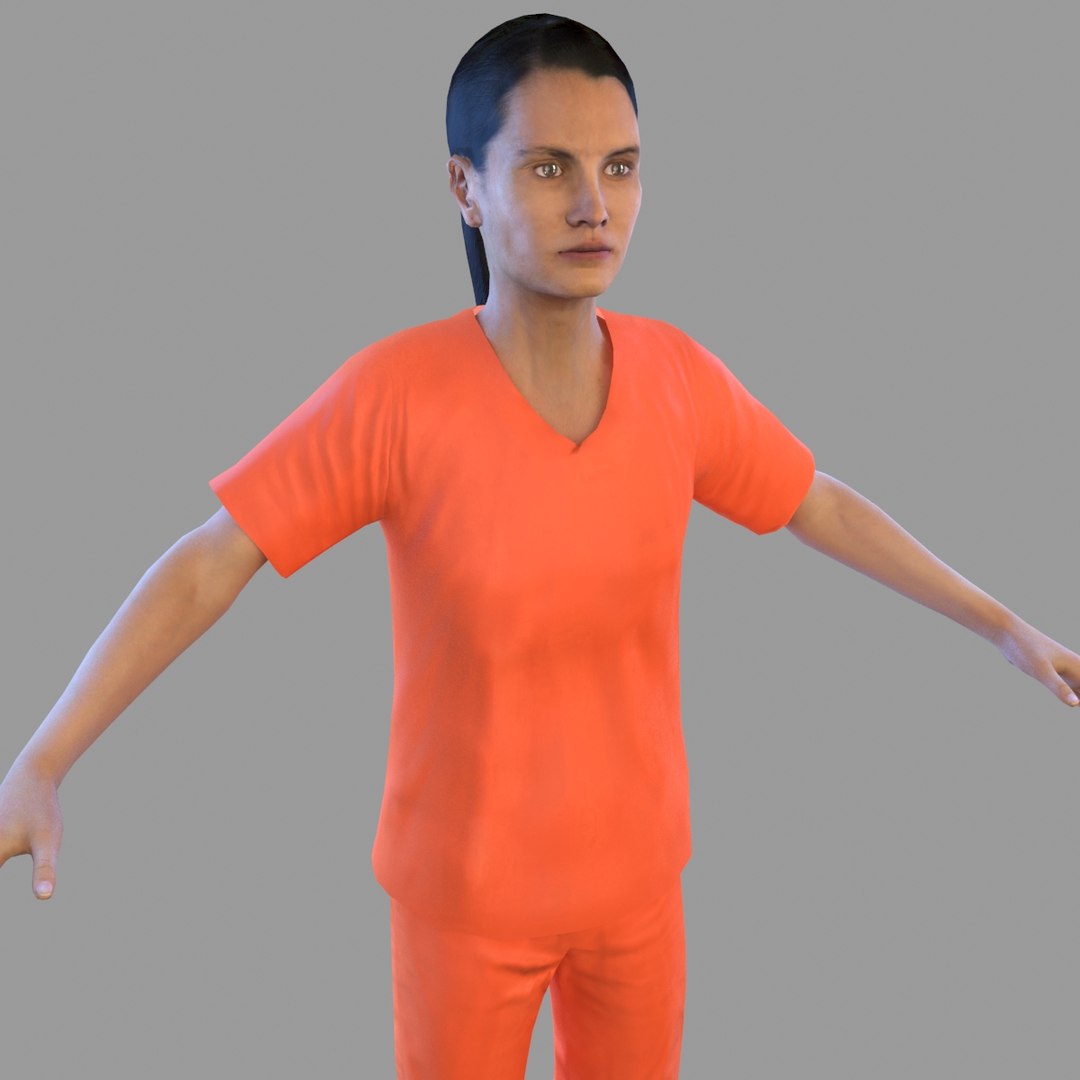 3D model female prisoner - TurboSquid 1469438