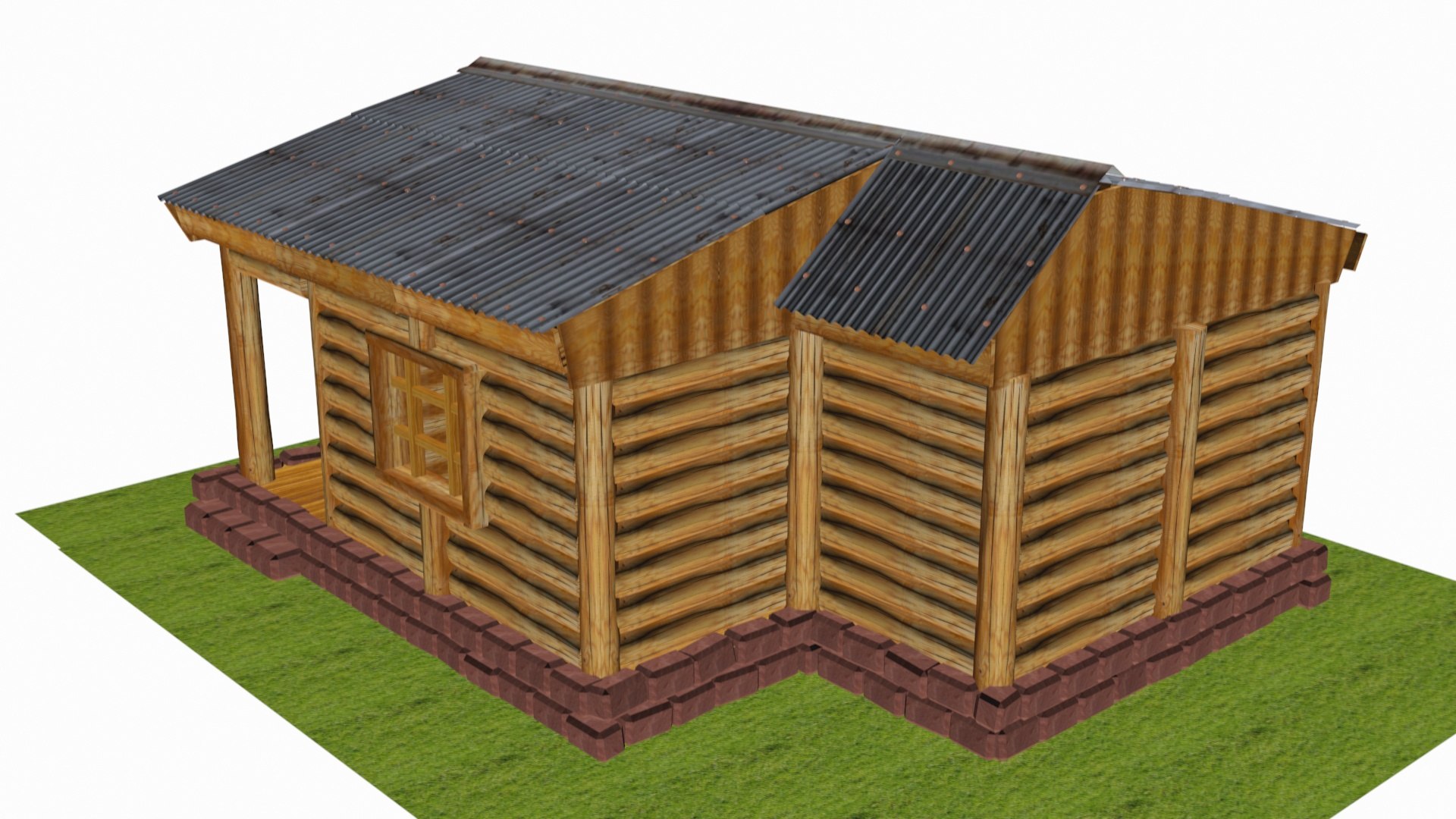 3D Wood House-1 Max File Model - TurboSquid 2270790