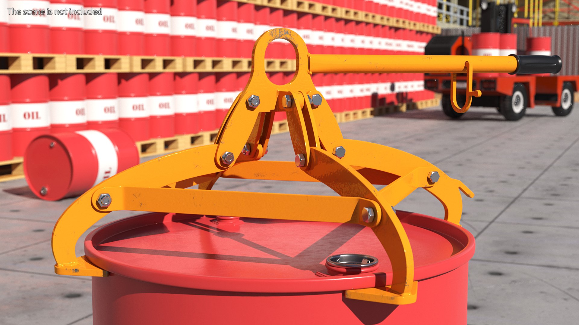 3D Semi Automatic Vertical Drum Lifting Tongs - TurboSquid 1745072