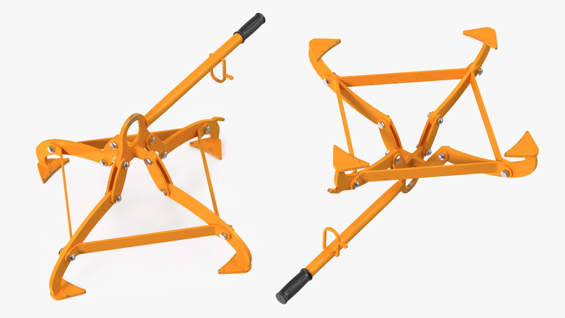 3D Semi Automatic Vertical Drum Lifting Tongs - TurboSquid 1745072