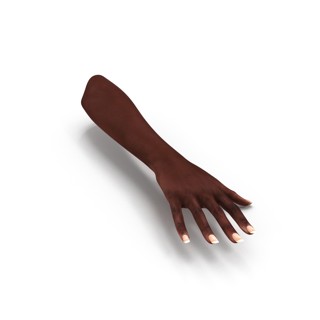 3d Female Hand African American Model