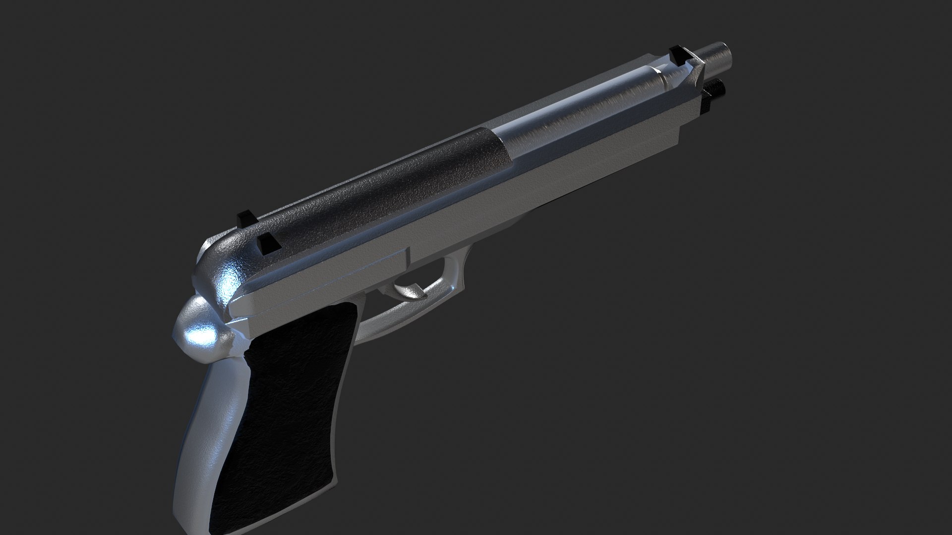 3D Cartoon Gun - Beretta model - TurboSquid 1885677