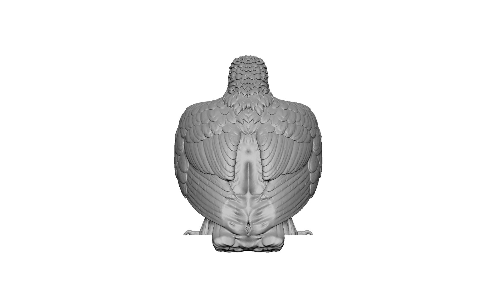 Eagle Hawk Bird Statue 3D Model - TurboSquid 2228182