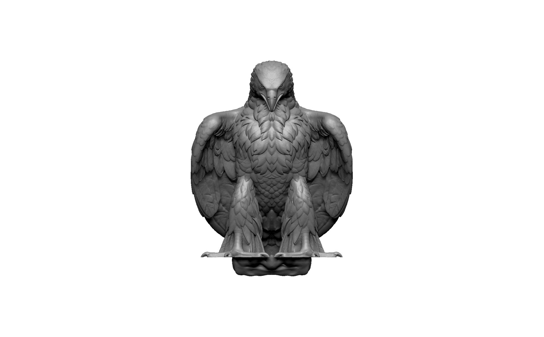 Eagle Hawk Bird Statue 3D Model - TurboSquid 2228182