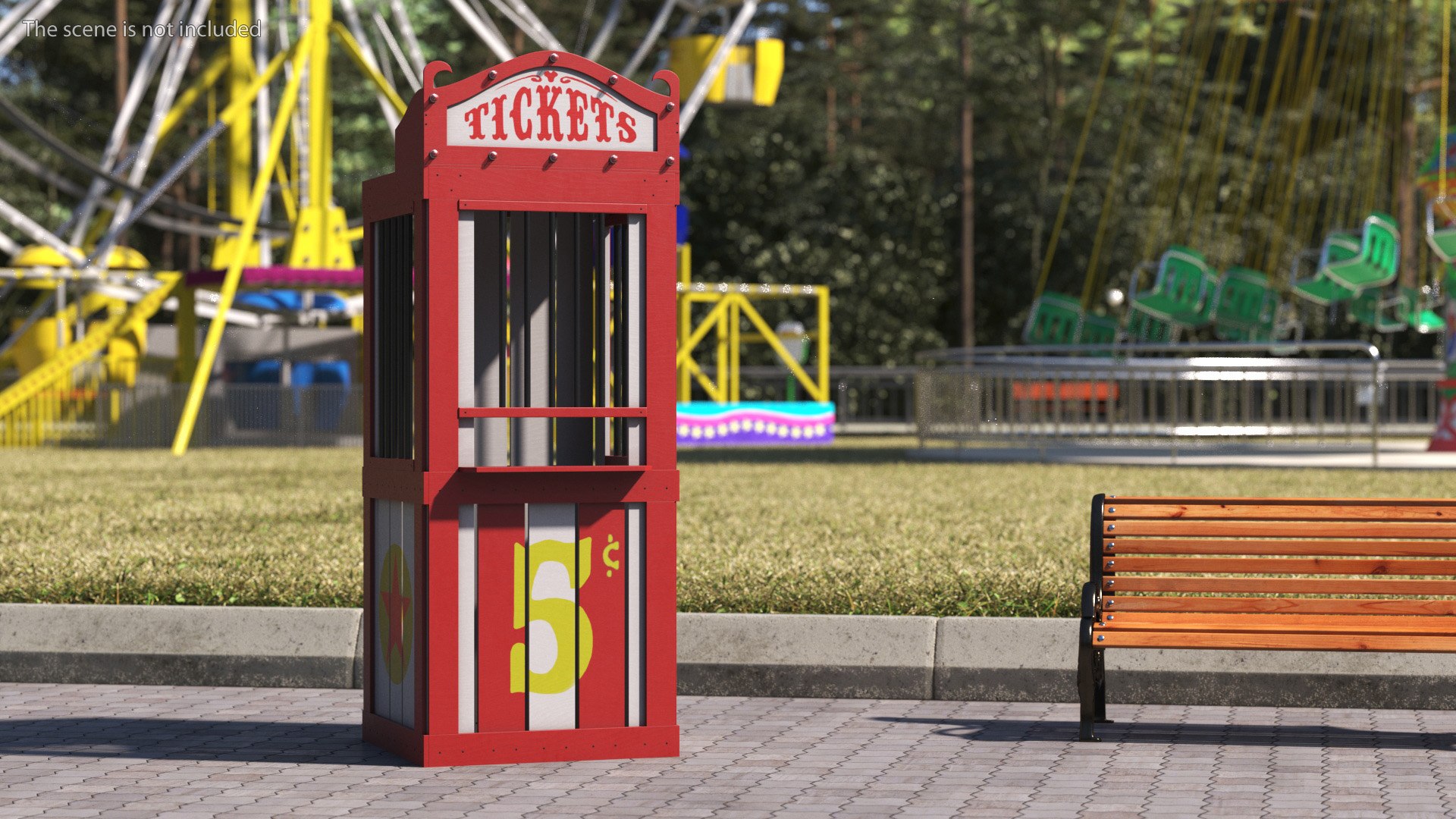 Carnival Ticket Booth New 3D Model - TurboSquid 2292866
