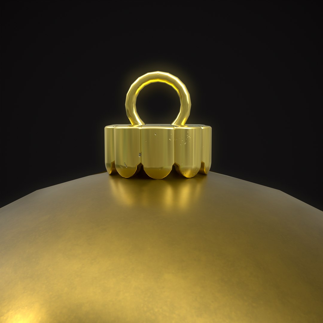 Golden Snow Flake Ball 3D - TurboSquid 2010619