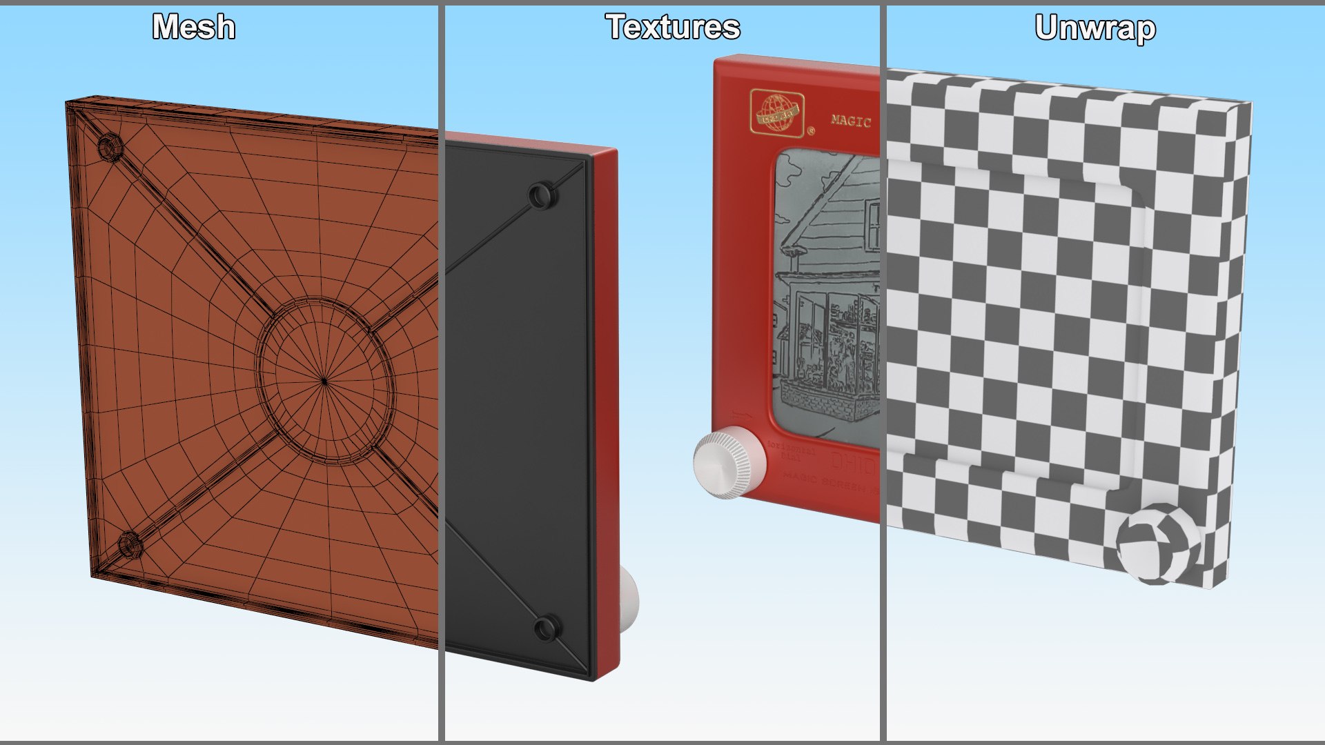 3D Etch A Sketch Drawing Toy New Model - TurboSquid 2374897