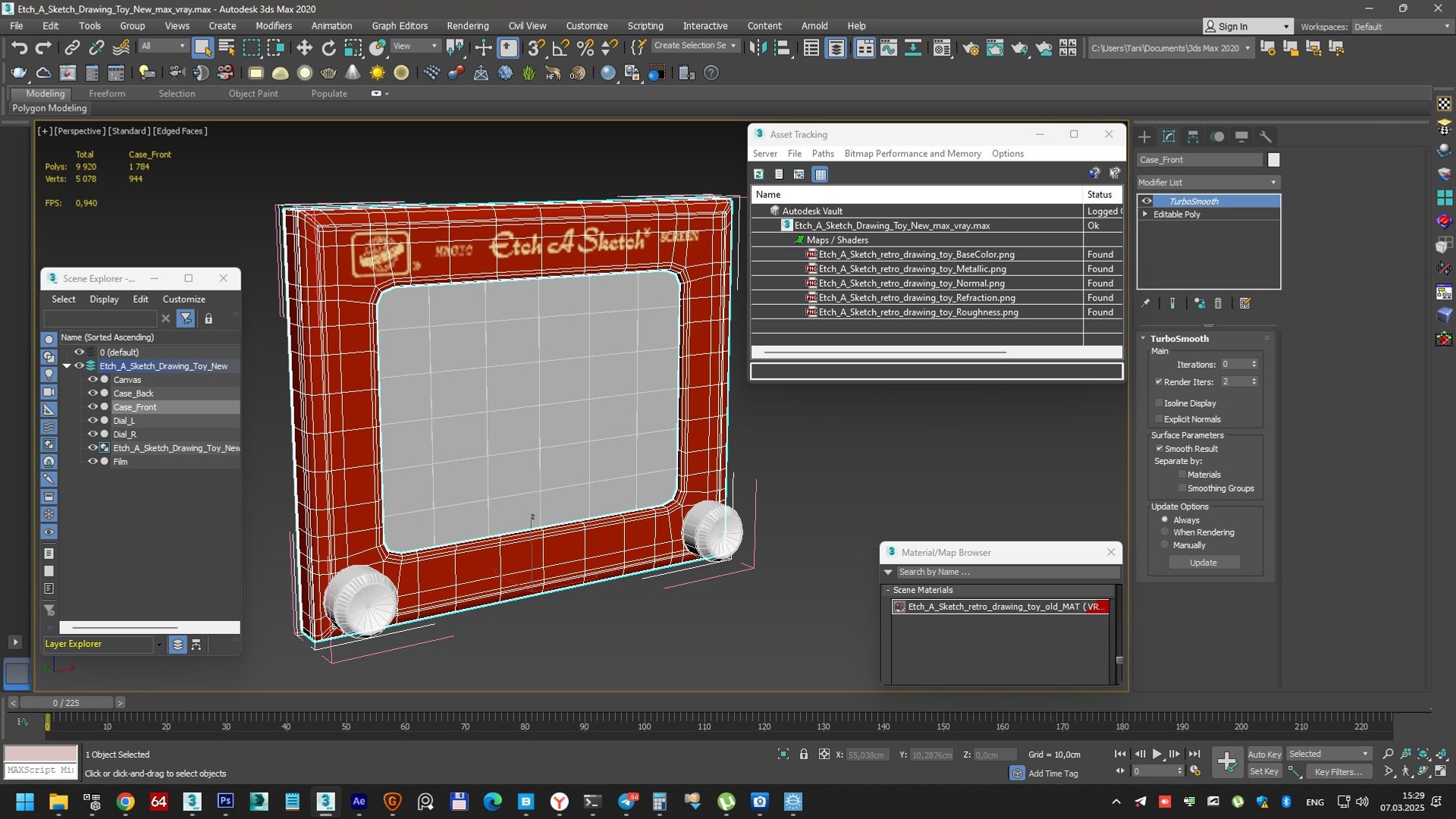 3D Etch A Sketch Drawing Toy New Model - TurboSquid 2374897