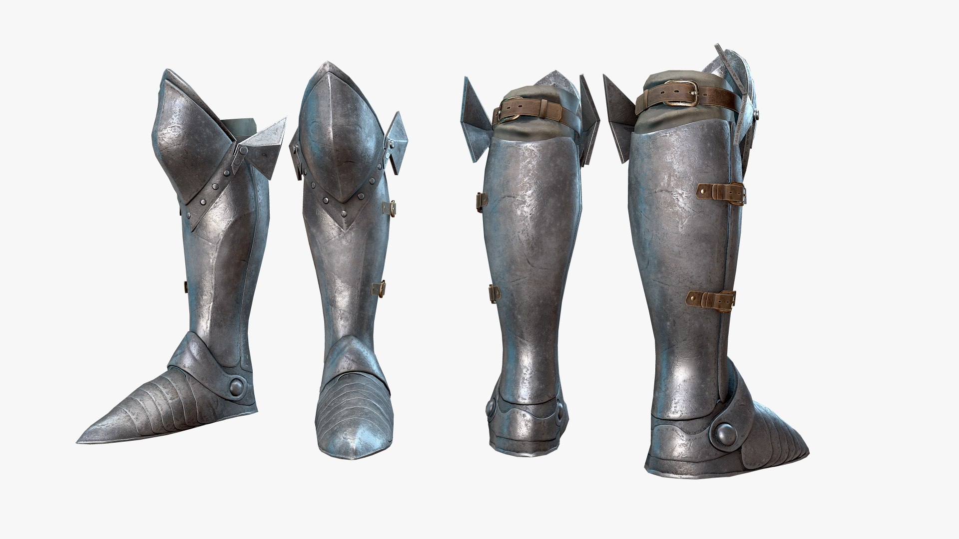 3D Medieval Knight Boot - TurboSquid 1850589