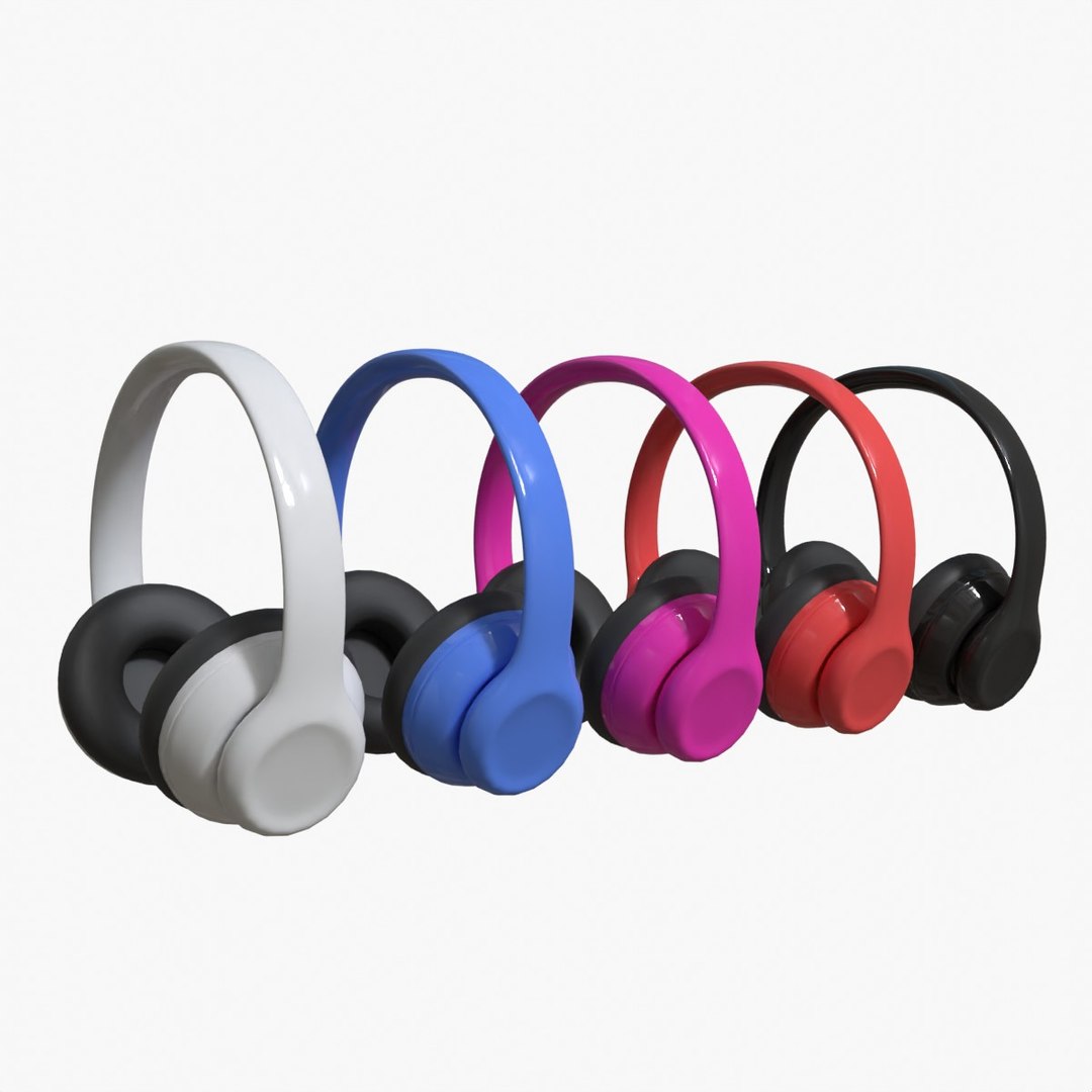 Simple Headphones Pack 3D Model - TurboSquid 1996778