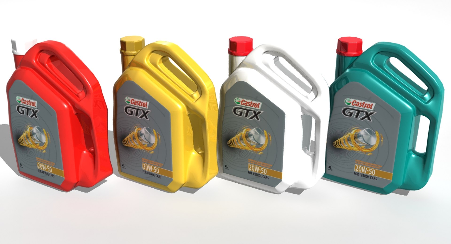 Castrol Gtx Engine Oil 3D - TurboSquid 1279693