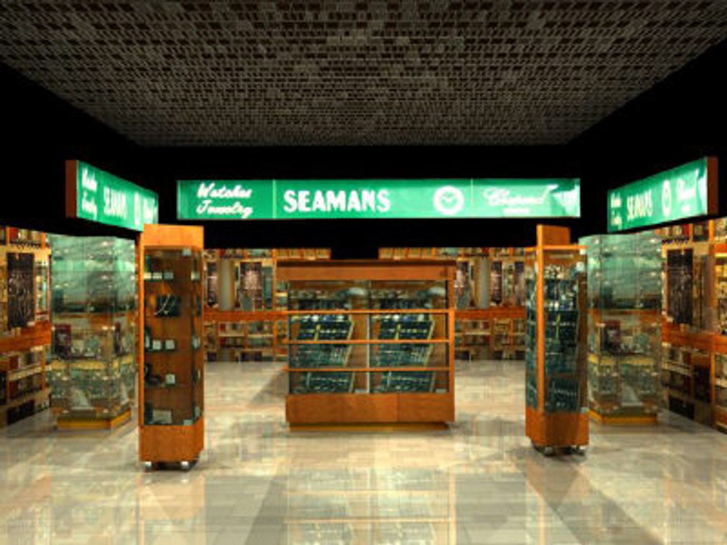 Lowpolygon Store Interiors 3d Model